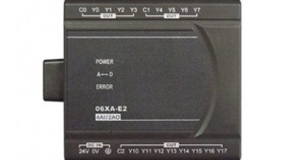 PLC modul - 4 AO Analóg kiement, -10V~+10V / (0)4-20mA, 14 bit felbontás