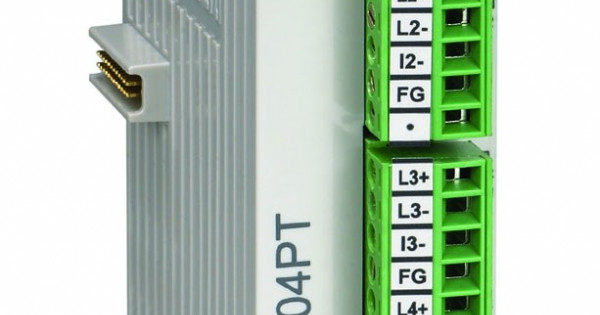 PLC modul - Hőmérséklet 4 csatorna,RTD Pt100/1000,Ni100/1000, 0,1°C ...